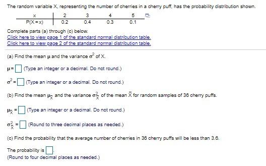 Solved The random variable X, representing the number of | Chegg.com