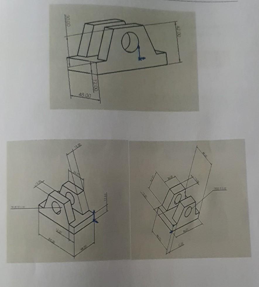 Solved Exercise Sketch the front, left, top and bottom view | Chegg.com