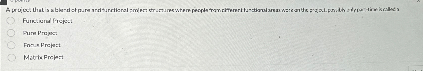 Solved A project that is a blend of pure and functional | Chegg.com