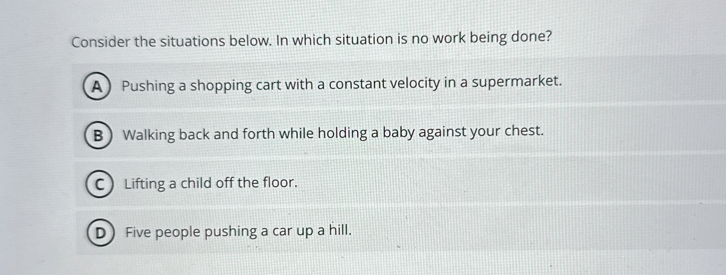 Solved Consider the situations below. In which situation is | Chegg.com