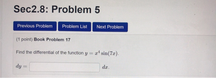 Solved Sec2.8: Problem 1 Previous Problem Problem List Next | Chegg.com