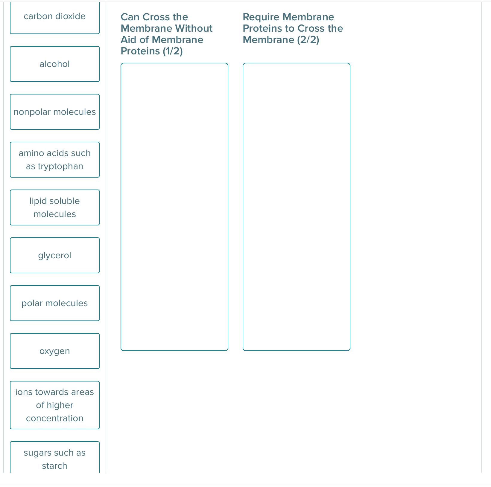 Solved How to solve Classify the following molecules based | Chegg.com