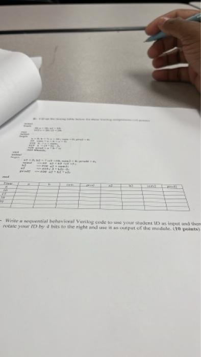 Solved end 15 Time 6 10 30 50 end initial begin end initial | Chegg.com