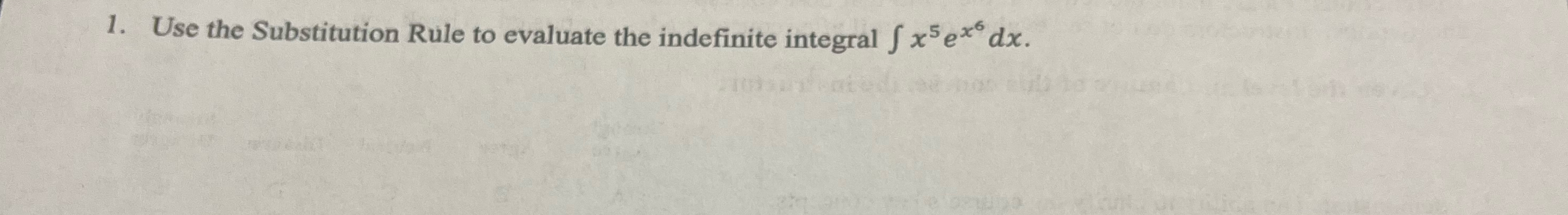 Solved Use the Substitution Rule to evaluate the indefinite | Chegg.com