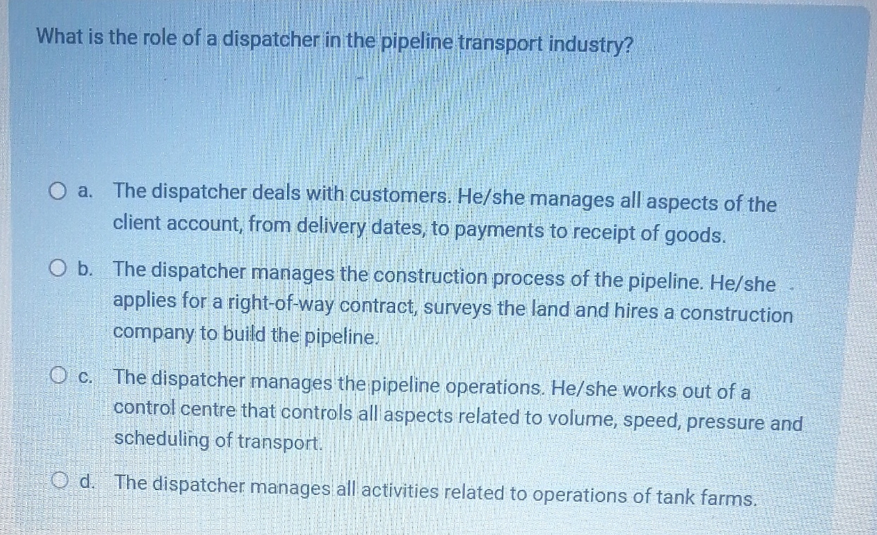 Solved What is the role of a dispatcher in the pipeline | Chegg.com