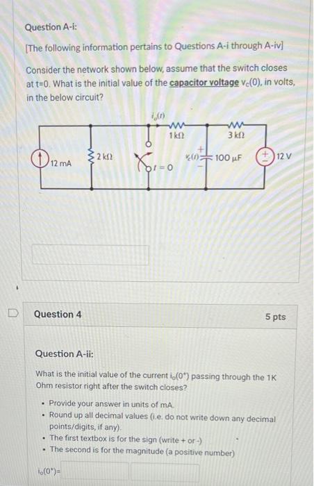 Solved D Question A-i: [The following information pertains | Chegg.com