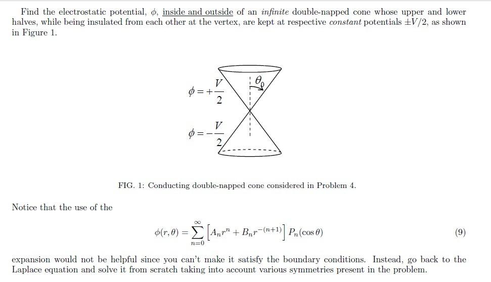 Solved Find the electrostatic potential, ϕ, inside and | Chegg.com