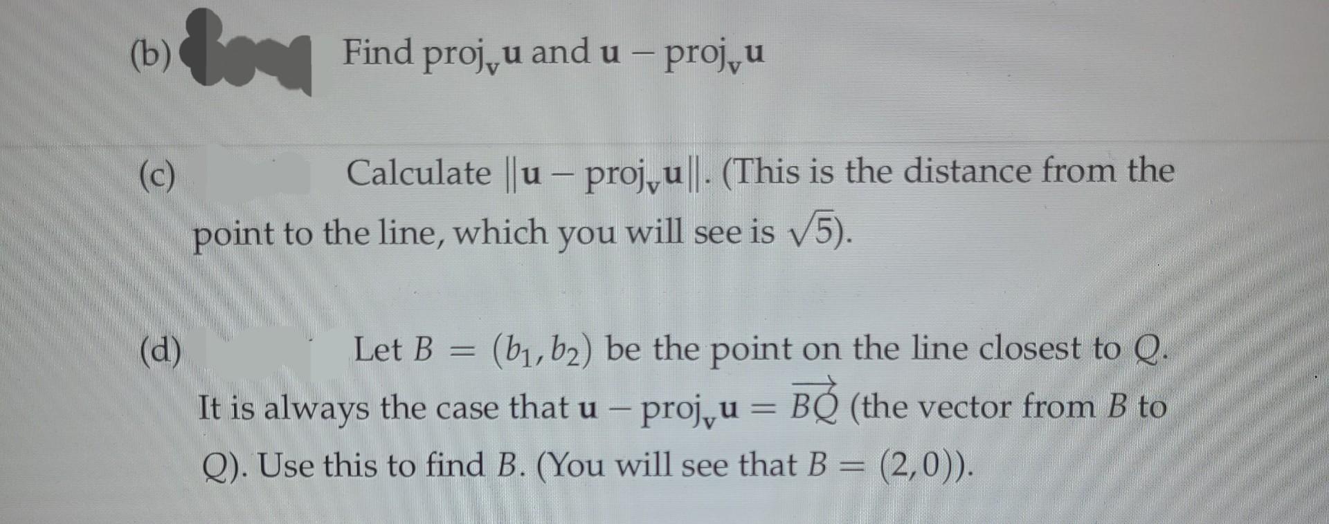 Solved , Consider the point Q=(0,1) and the line y= 2x−4. In | Chegg.com