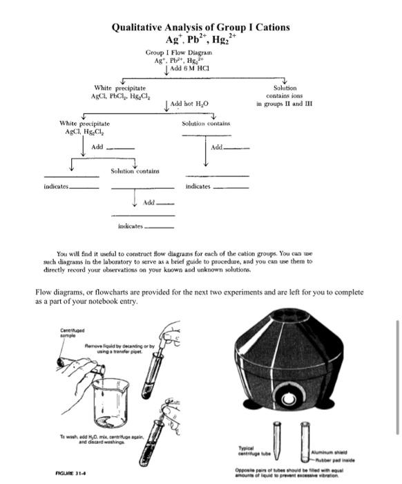 Solved Qualitative Analysis of Group I Cations You will find | Chegg.com