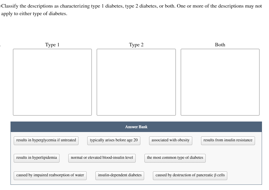 Solved Classify the descriptions as characterizing type 1 | Chegg.com