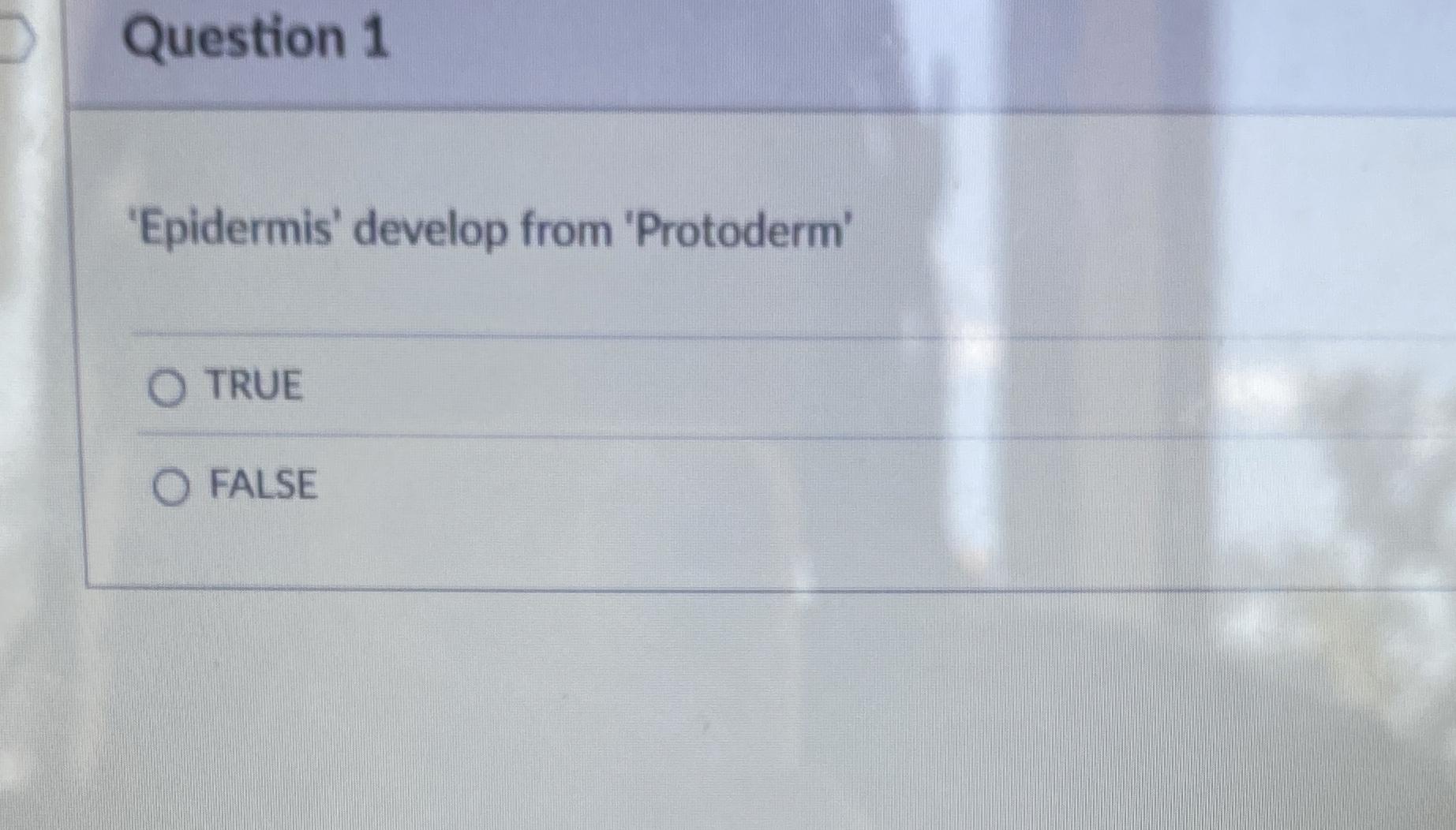 Solved Question 1'Epidermis' develop from | Chegg.com