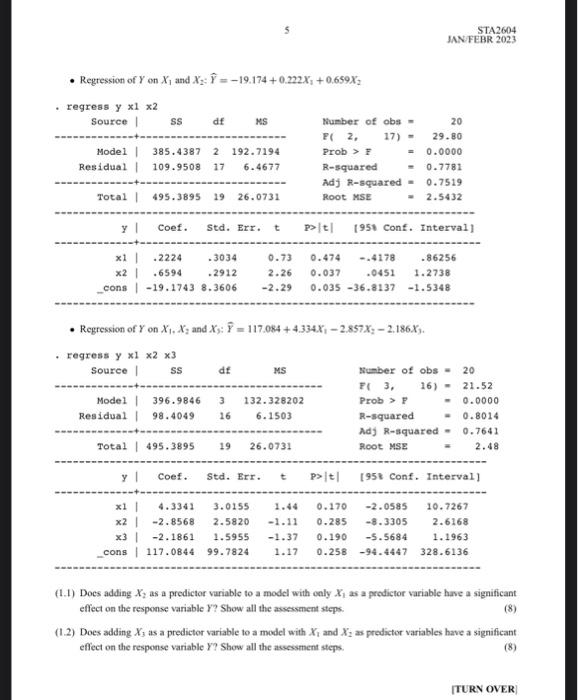 Solved Table 1.1 contains a portion of the data for a study | Chegg.com