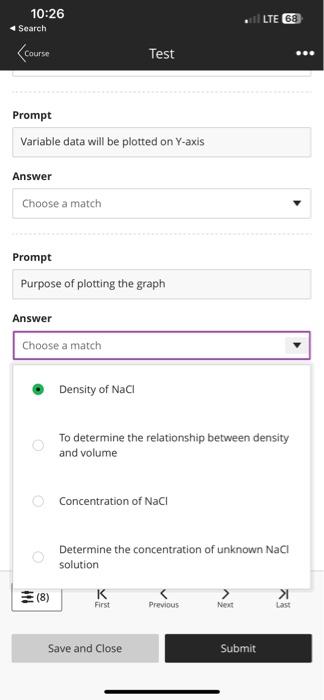 Solved Density of NaCl To determine the relationship between | Chegg.com