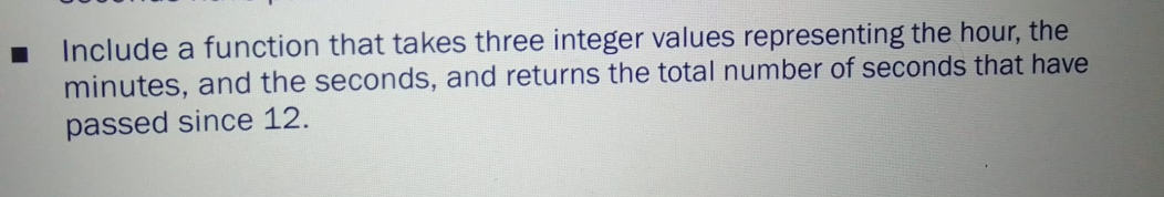 Solved Include A Function That Takes Three Integer Values 5661