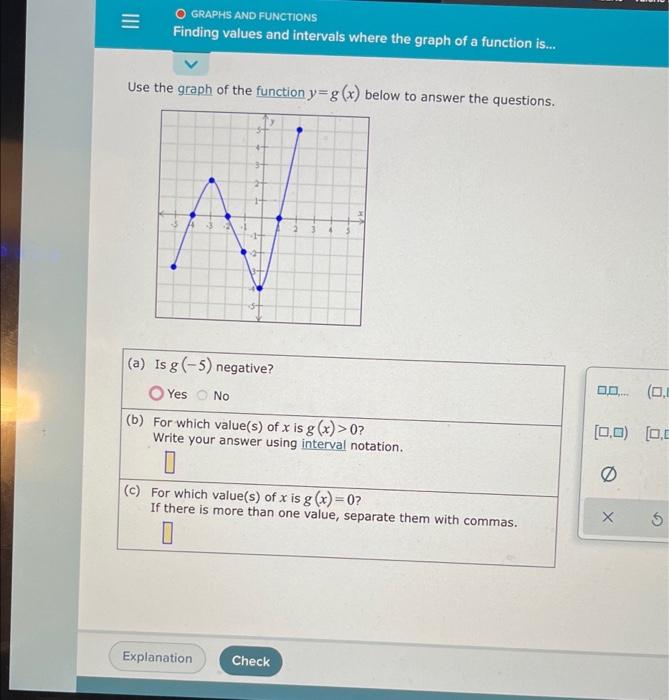 Solved Iii Ographs And Functions Finding Values And 