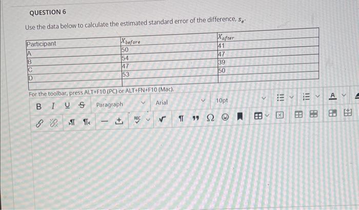 Solved Use the data below to calculate the estimated | Chegg.com