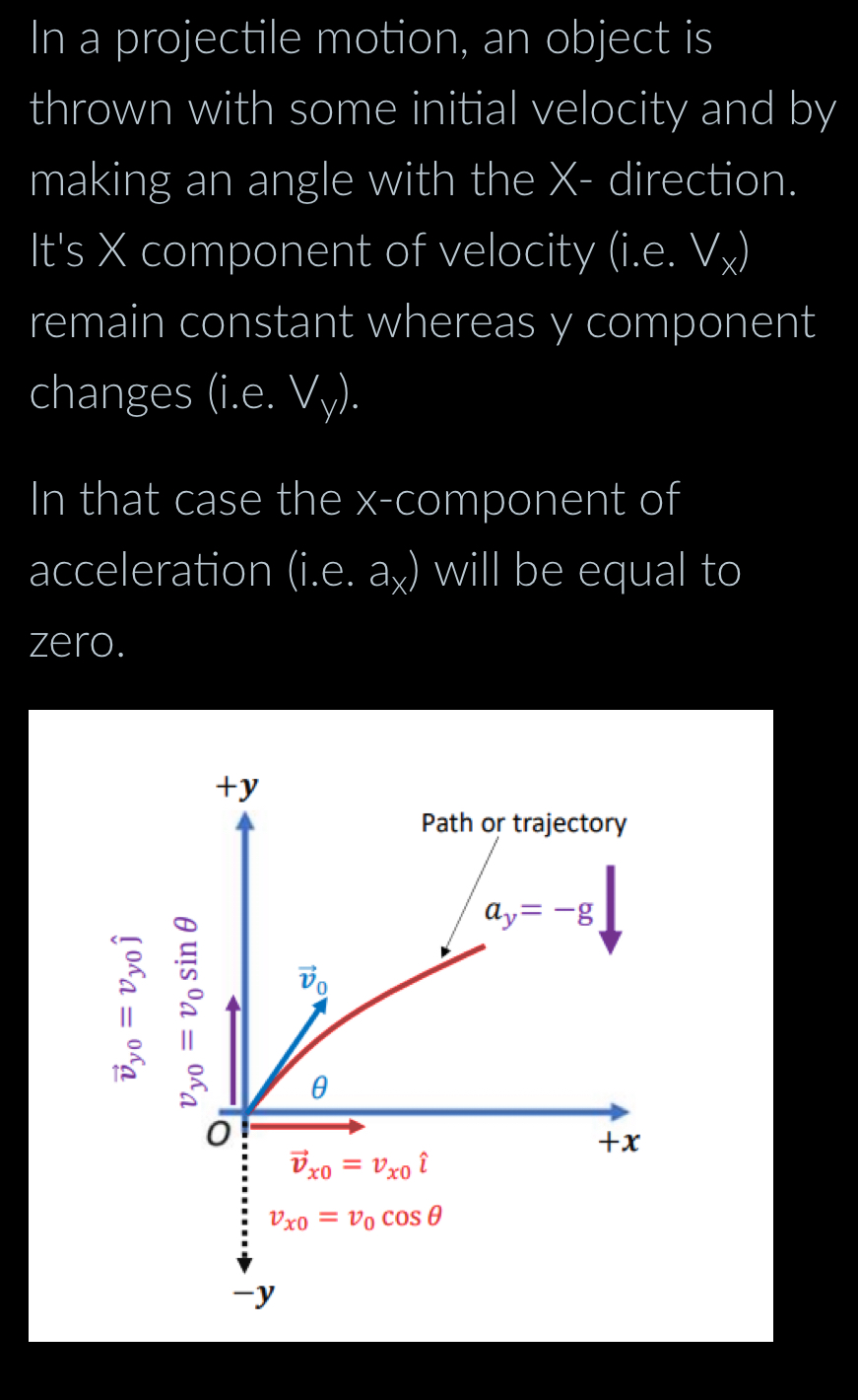 Solved In a projectile motion, an object is thrown with some | Chegg.com