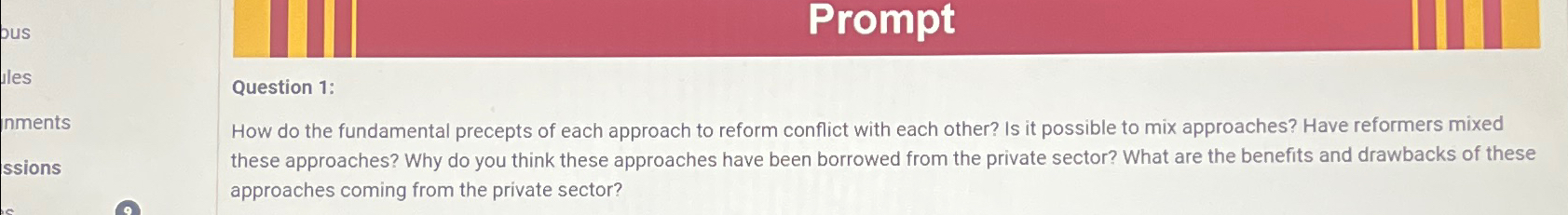 Solved How do the fundamental precepts of each approach to | Chegg.com