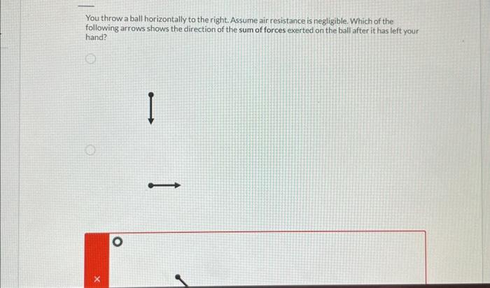 Solved You throw a ball horizontally to the right. Assume | Chegg.com