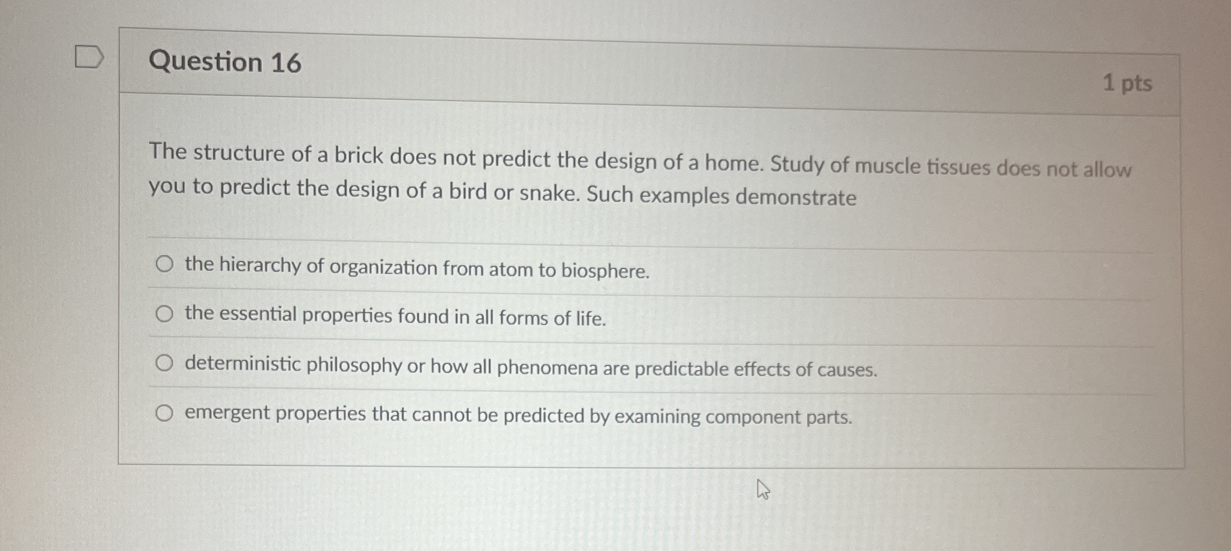 Solved Question 161 ﻿ptsThe structure of a brick does not | Chegg.com