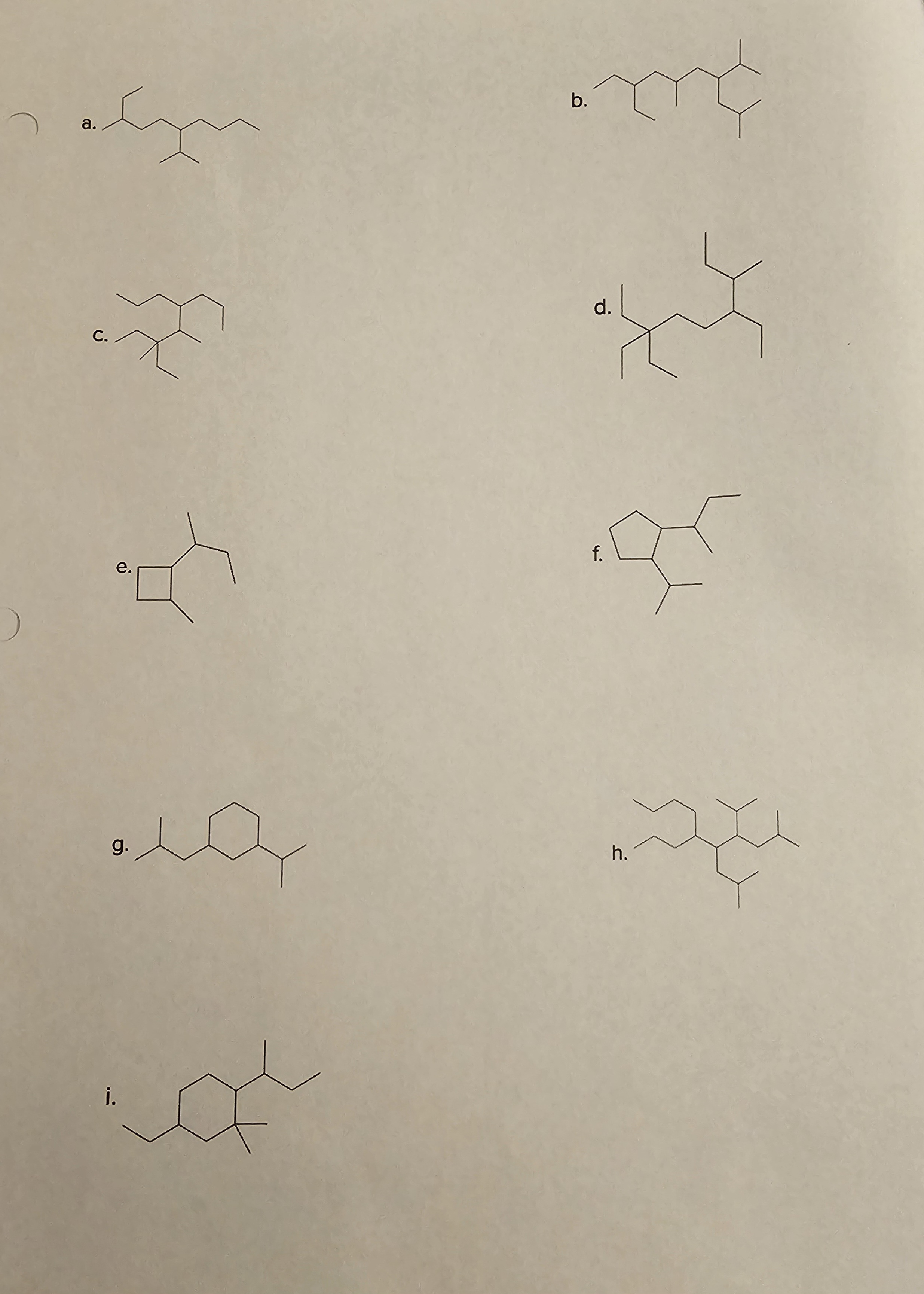 Solved Write the name of the following compounds: | Chegg.com
