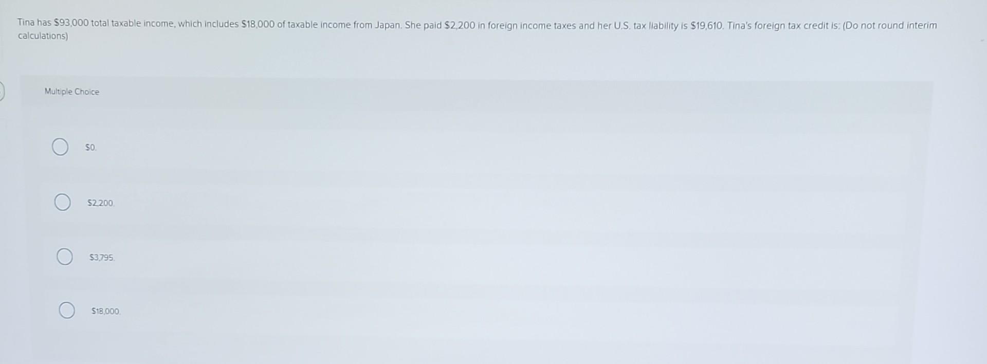 Solved calculations) Multiple Choice 50. $2200 $3,795 | Chegg.com