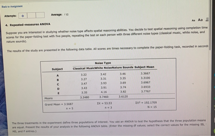 Solved Back to Assignment Attempts: Average: /12 4. | Chegg.com