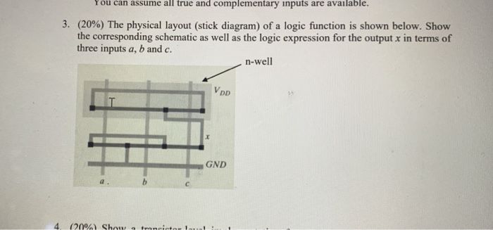 Solved You can assume all true and complementary inputs are | Chegg.com