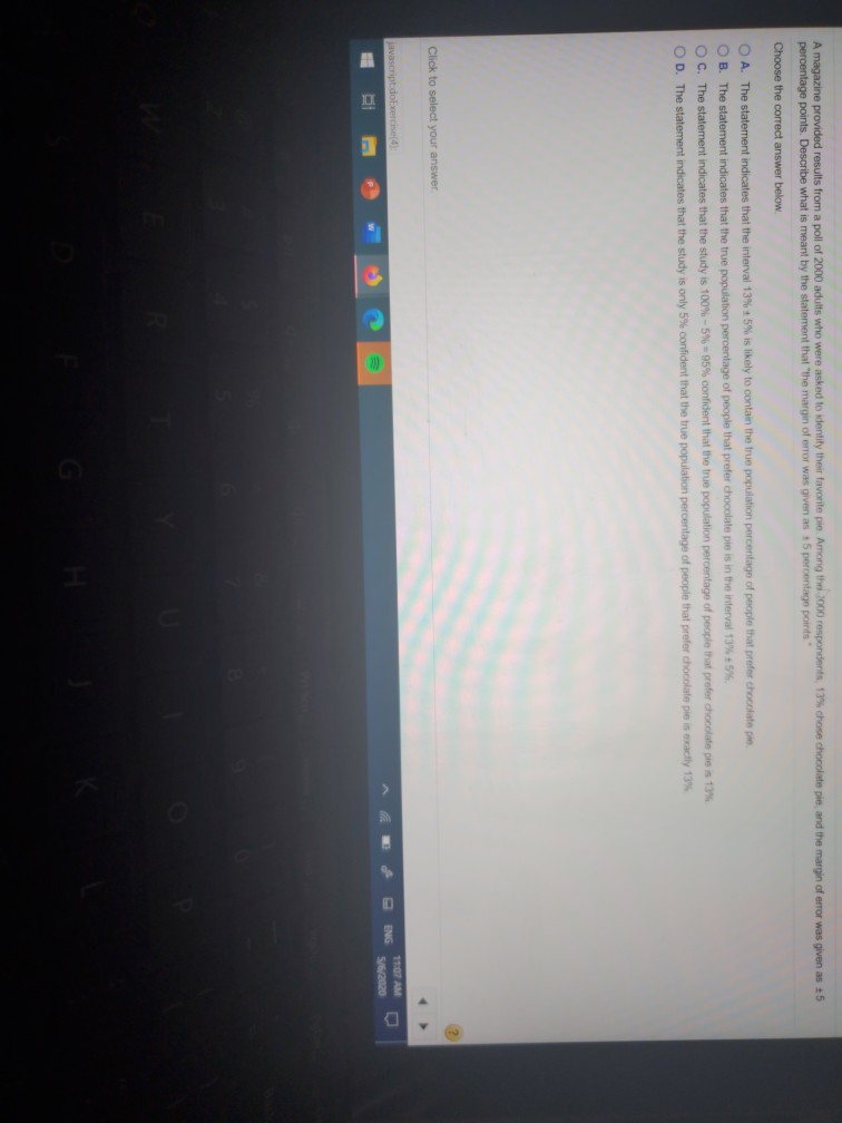 Solved A magazine provided results from a poll of 2000 | Chegg.com