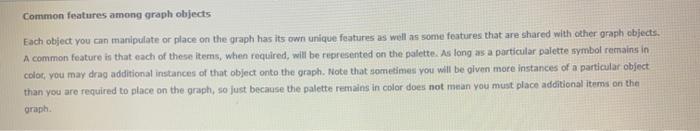 Solved Common features among graph objects Each object you | Chegg.com