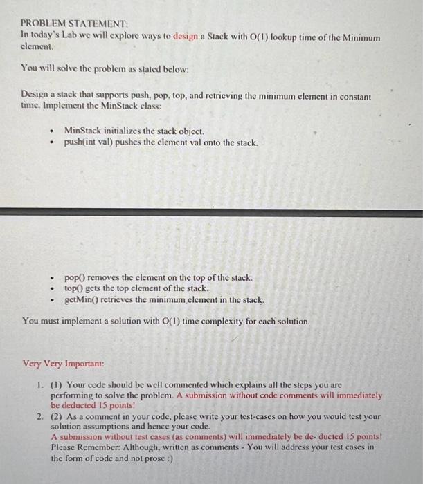 Solved PROBLEM STATEMENT: In today's Lab we will explore | Chegg.com