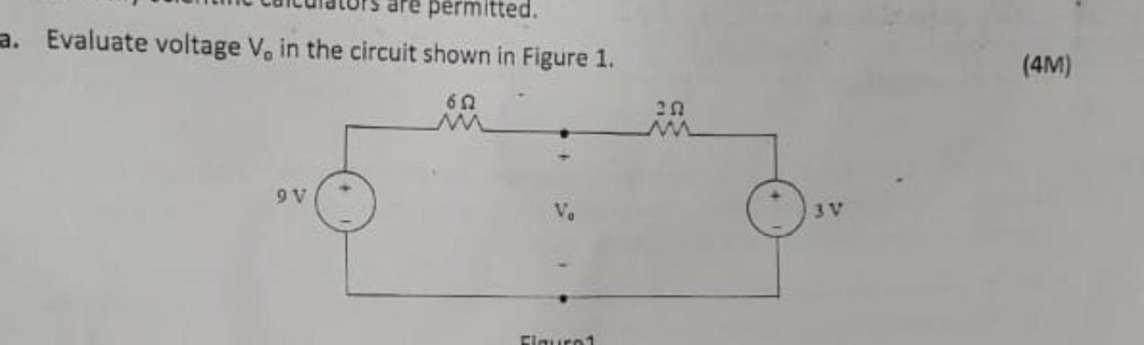 Solved Evaluate voltage V0 in the circuit shown in Figure 1. | Chegg.com