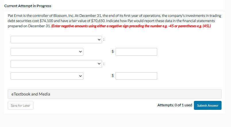 Solved Current Attempt in ProgressPat Ernst is the | Chegg.com