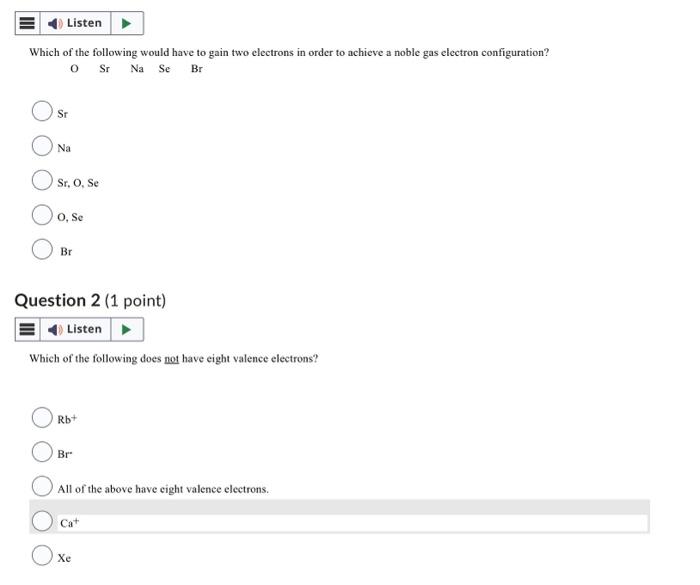 Solved Which of the following would have to gain two | Chegg.com