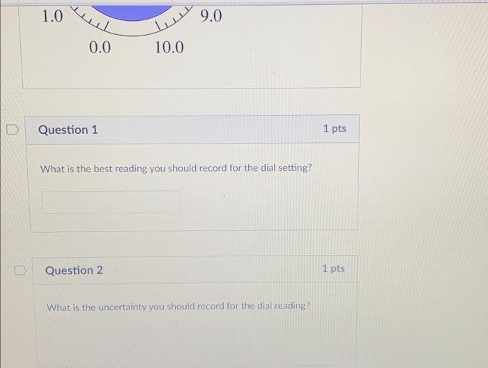 Solved The Figure below depicts an analog dial set to a | Chegg.com