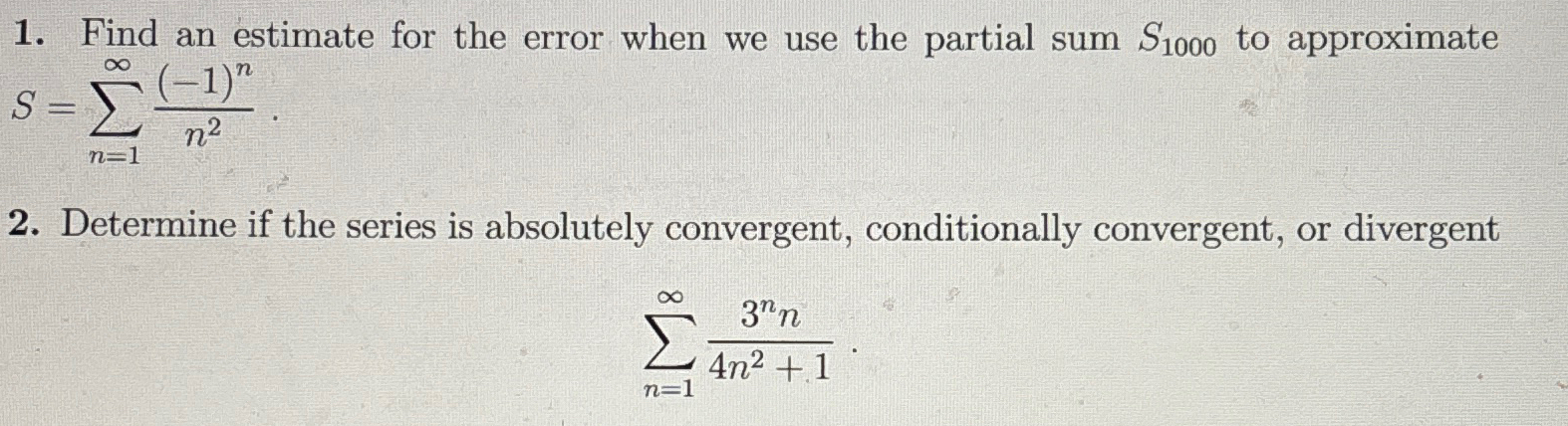 Solved Find an estimate for the error when we use the | Chegg.com