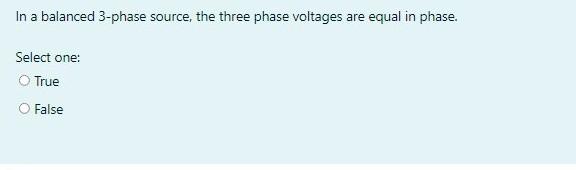 Solved In a balanced 3-phase source, the three phase | Chegg.com