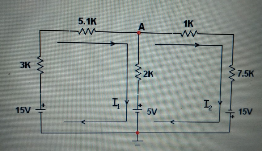 Solved Use Mesh Analysis to calculate I1, I2, I2k and node | Chegg.com