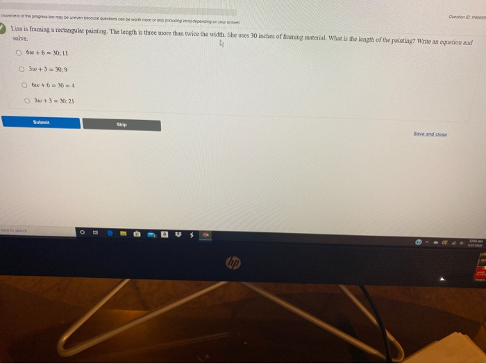 Solved Questo movement of the progress bor maybe even | Chegg.com