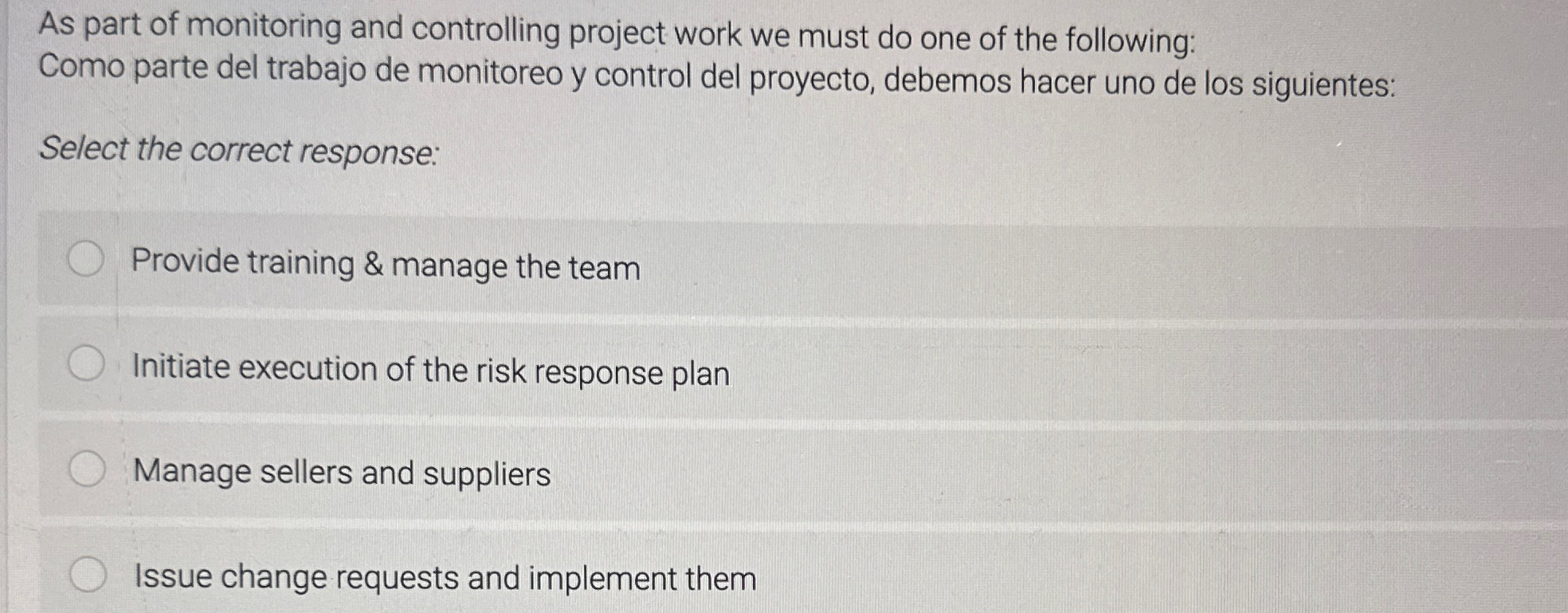 Solved As part of monitoring and controlling project work we | Chegg.com