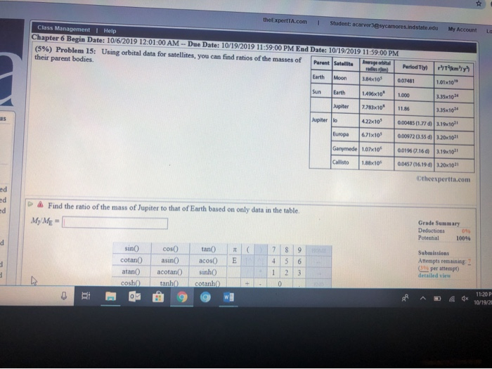 Solved theExpertTA.com Student: | Chegg.com