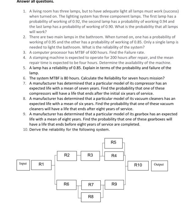 Solved Answer all questions. 1. A living room has three | Chegg.com