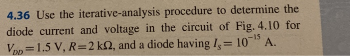 Solved 436 Use The Iterative Analysis Procedure To