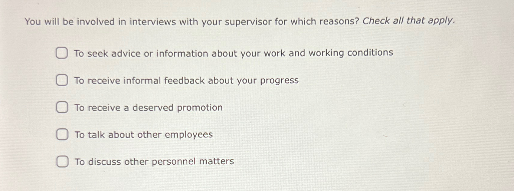 Solved You will be involved in interviews with your | Chegg.com