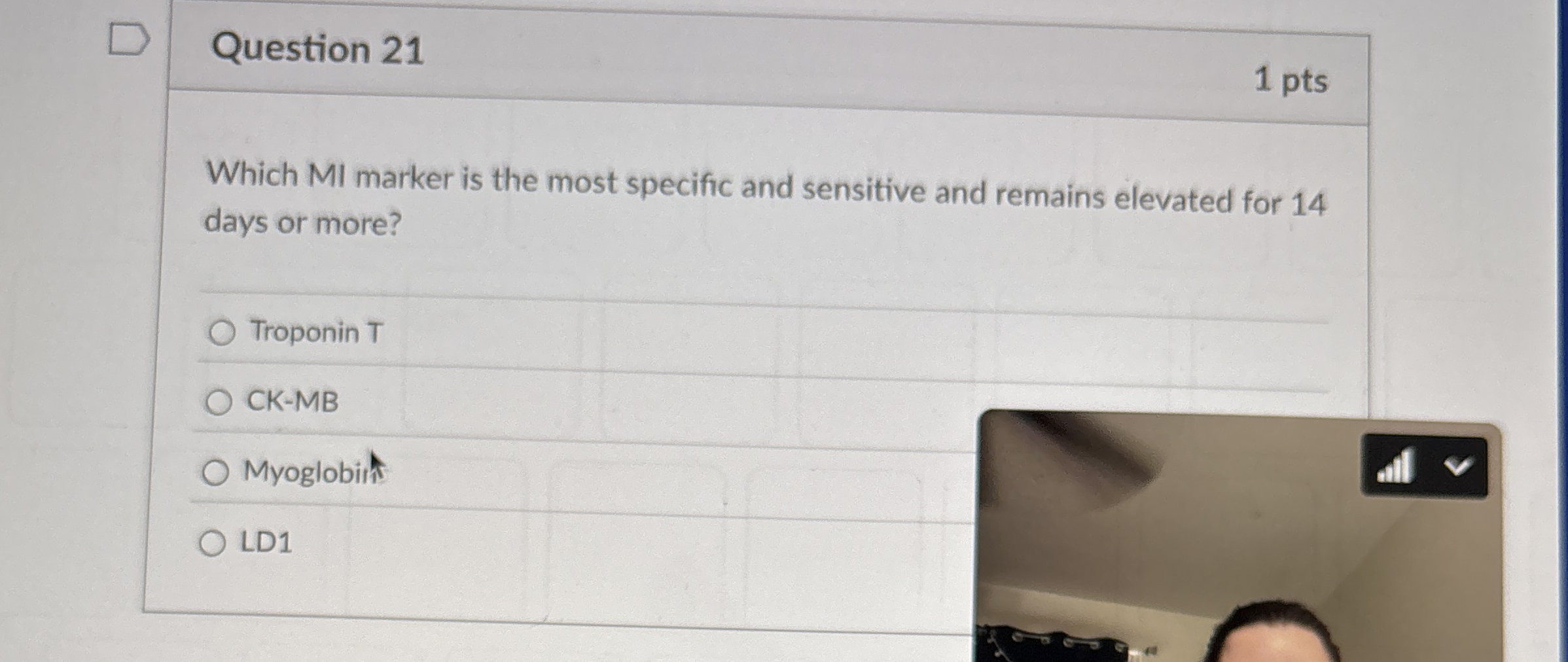 Solved Question 21Which MI marker is the most specific and | Chegg.com