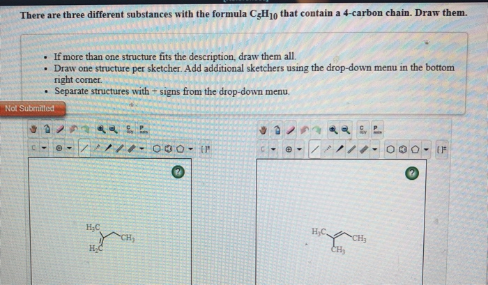 Solved There are three different substances with the formula | Chegg.com