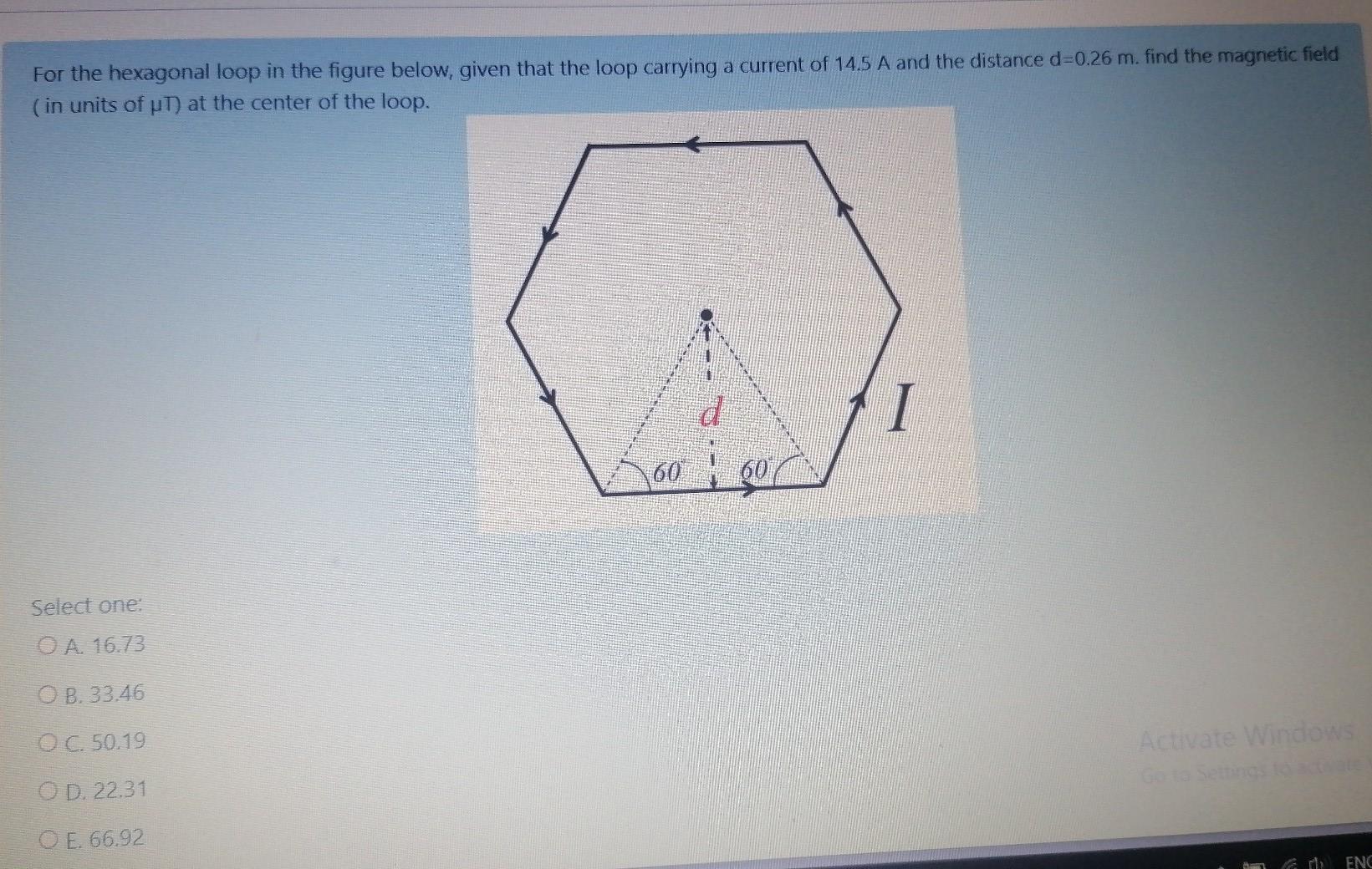 Solved For the hexagonal loop in the figure below, given | Chegg.com