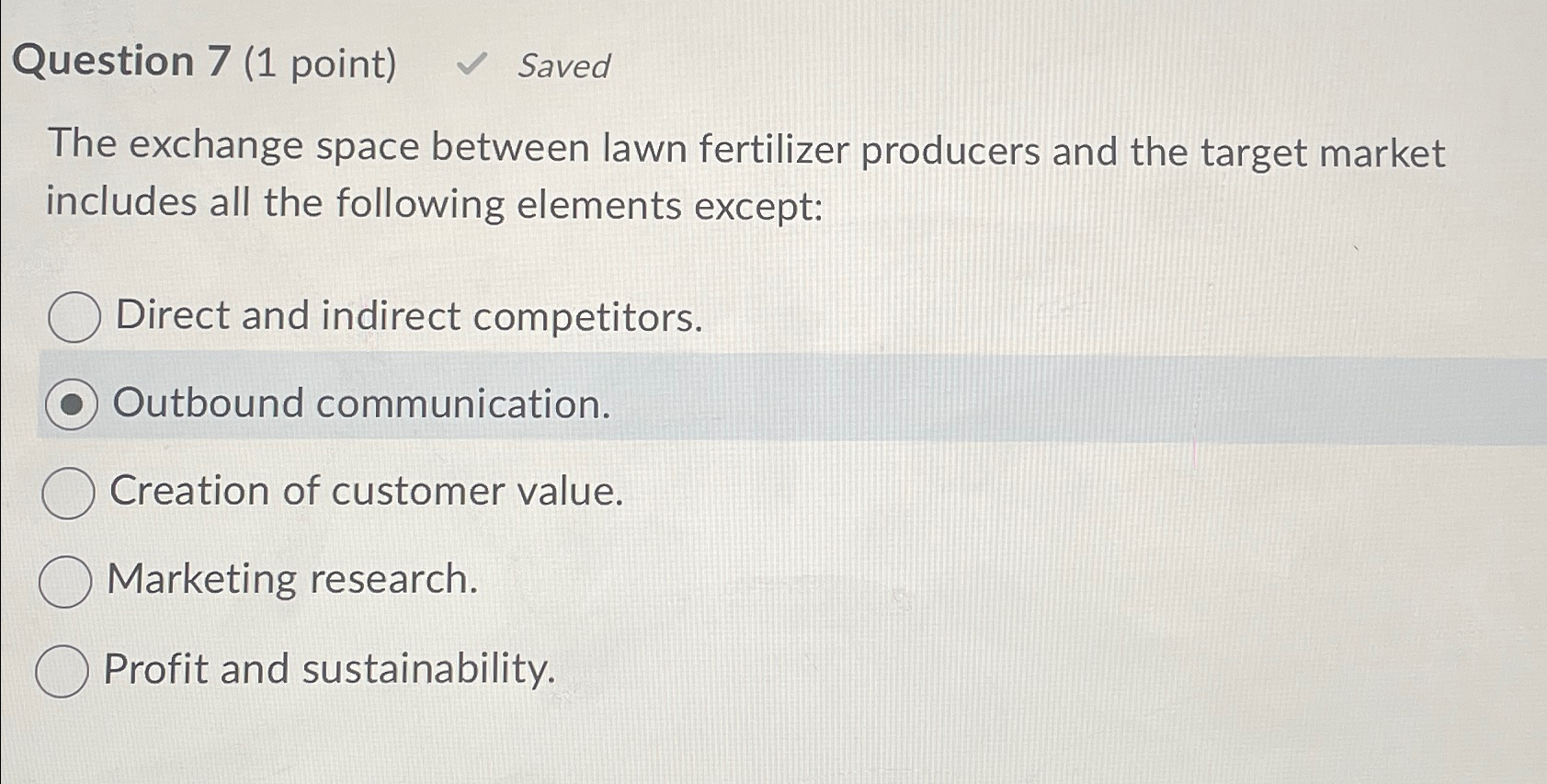 Solved Question 7 (1 ﻿point) ﻿SavedThe exchange space | Chegg.com
