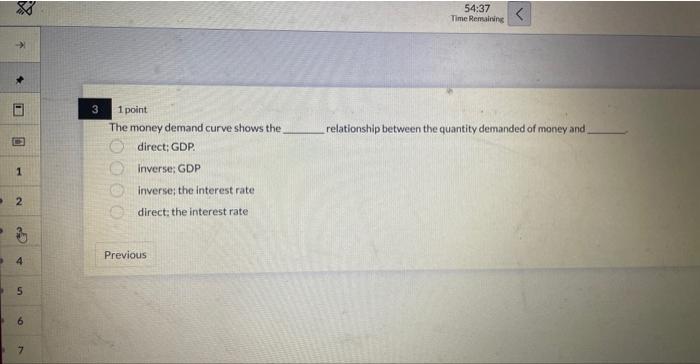 Solved 0.5 points If the interest rate the opportunity cost | Chegg.com