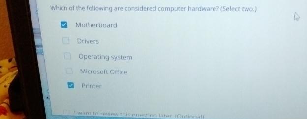 Solved Which of the following are considered computer | Chegg.com